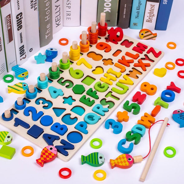 Apprendre Les Chiffres - Pêche En Bois Magnétique - Jouet Montessori ...