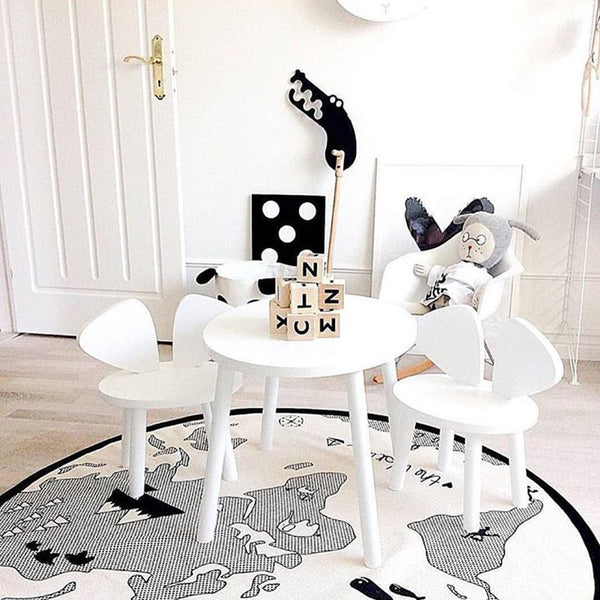 Tapis de jeu carte du monde – Louise & Basile